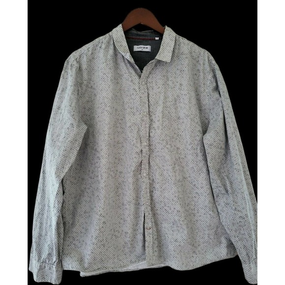 Noize | Shirts | Noize Mens Dress Shirt With Micro Hexagon Geometric ...